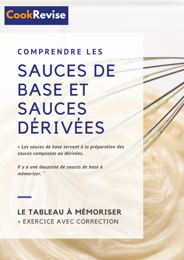 Les sauces de base et dérivées - CookRevise